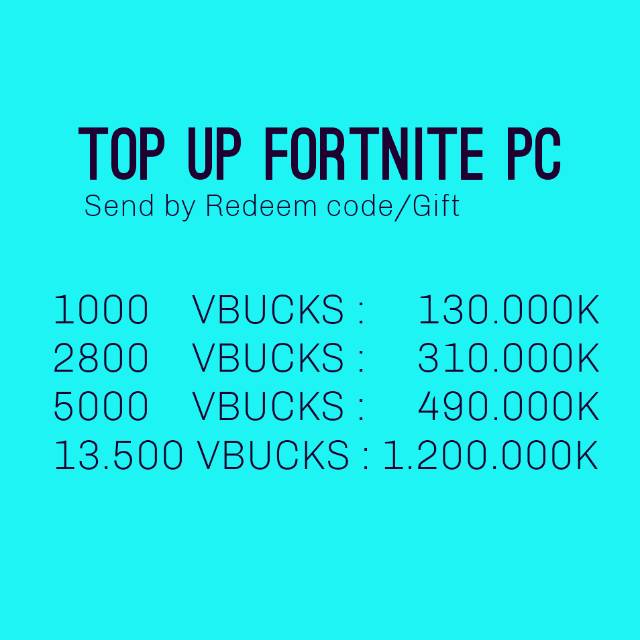 Jual VBUCKS Fortnite PC | Shopee Indonesia