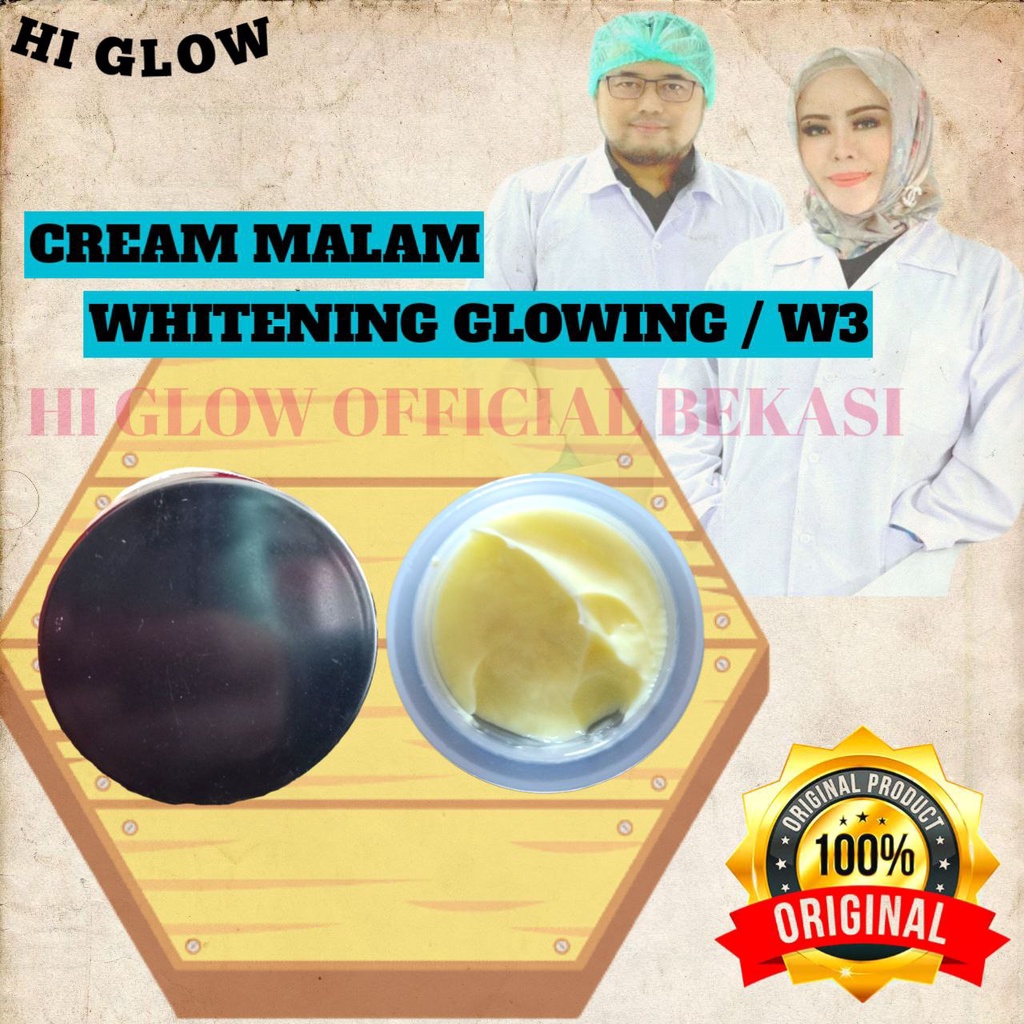 Jual Cream Glowing - Wajah Glowing ( W3 ) Hi Glow Skin Care Original ...