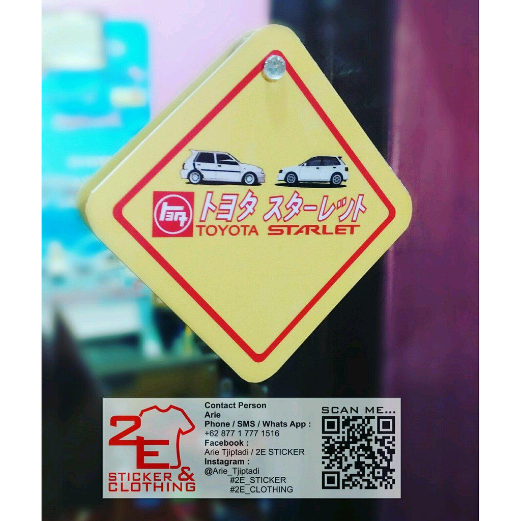 Jual Car Window Sign TOYOTA STARLET japan | Shopee Indonesia