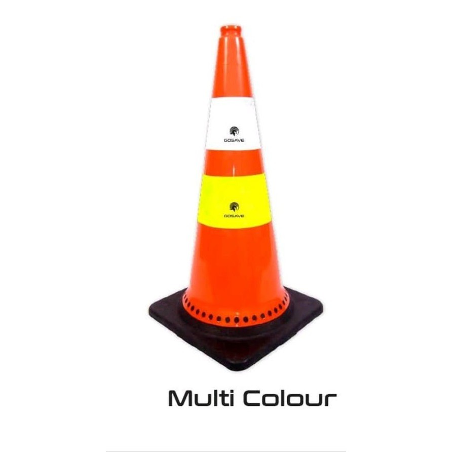 Jual Gosave Traffic Cone Rubber 75 cm - Kerucut Lalu Lintas Karet | Shopee Indonesia