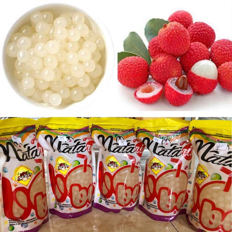 Jual nataria popping boba Lychee (leci) 500gr di denpasar bali | Shopee ...