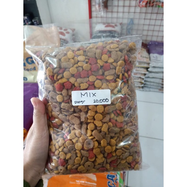 Jual makanan kucing MIX (CAMPURAN RASA) 500 GR | Shopee Indonesia