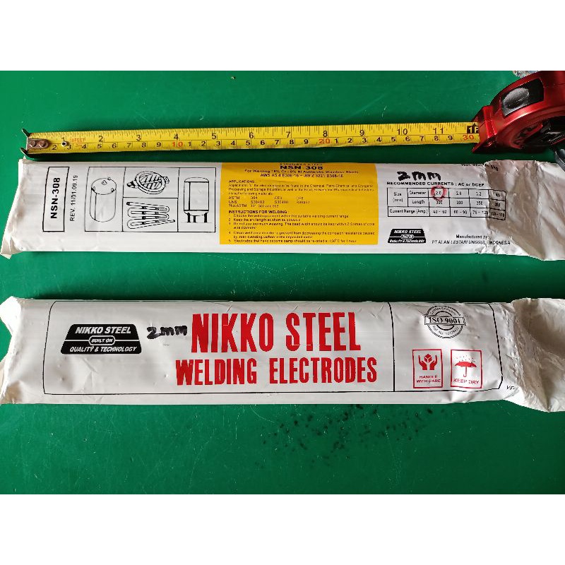 Jual Kawat las stainless 2 mm NIKKO STEEL (berat 1 kg) | Shopee Indonesia