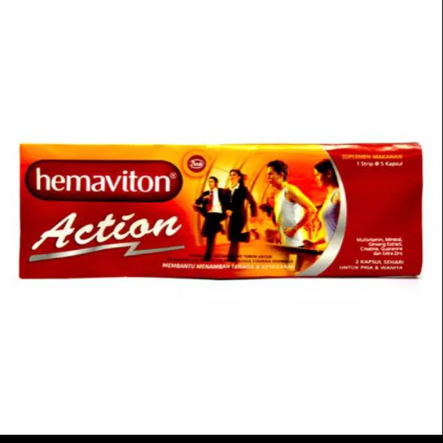 Jual Hemaviton Action 5s/ Hemaviton Action multivitamin isi 5 tablet ...