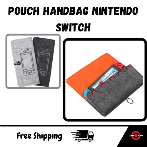 Jual Pouch Handbag Soft Felt Wadah Dompet Storage Nintendo Switch ...