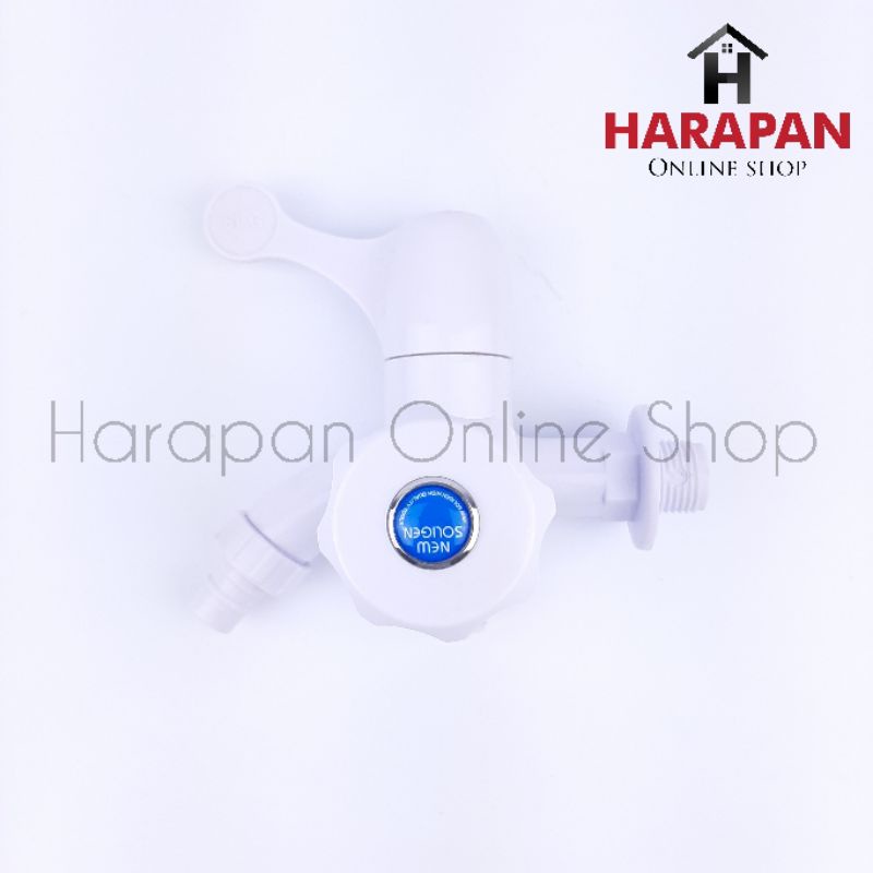 Jual Kran Cabang Plastik New Soligen / Kran Shower / Keran double ...