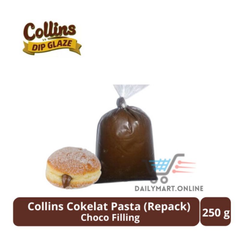 Jual COLLINS COKELAT PASTA / COKELAT FILLING (REPACK) | Shopee Indonesia