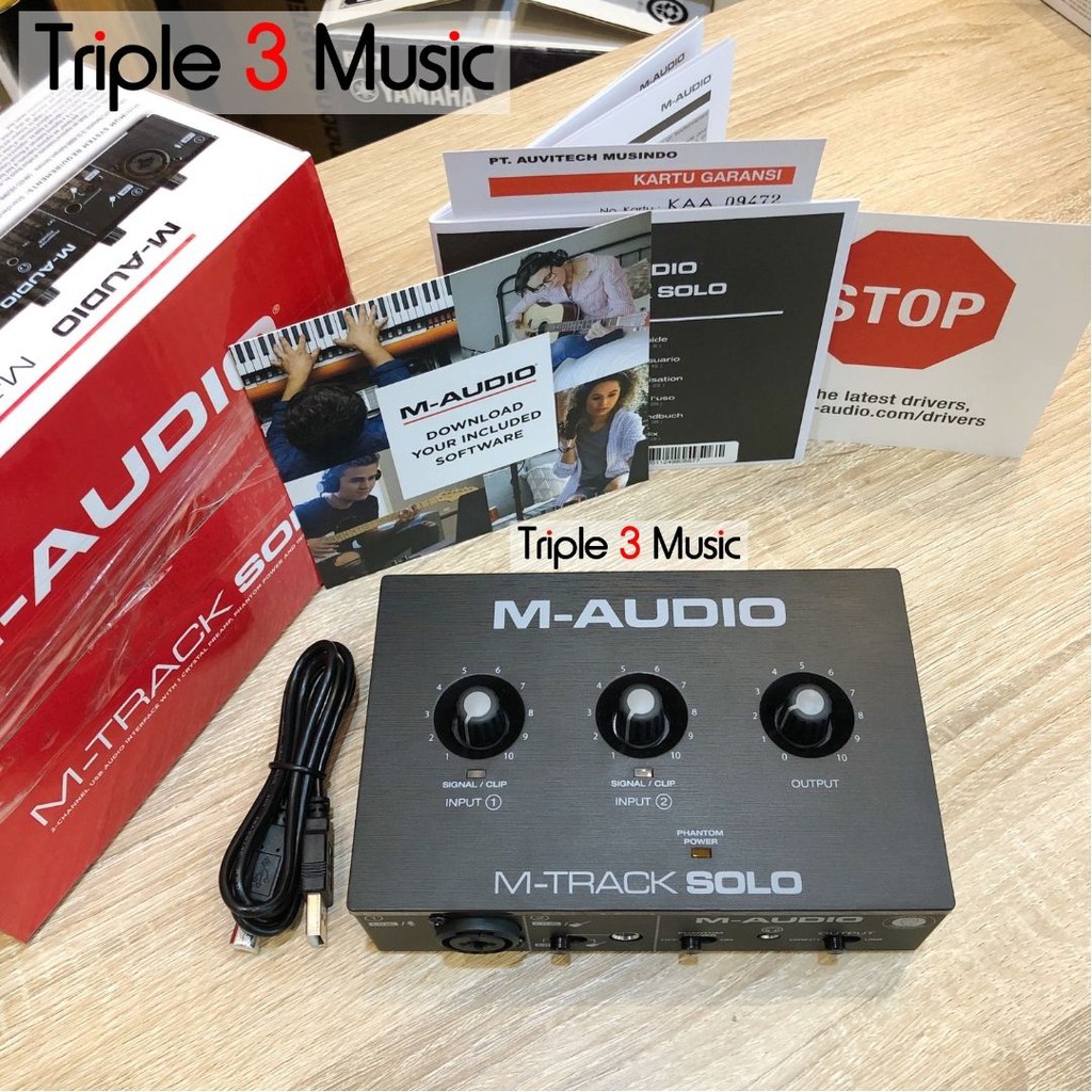 Jual M-Audio Mtrack SOLO M-TRACK SOLO AUDIO INTERFACE recording ...