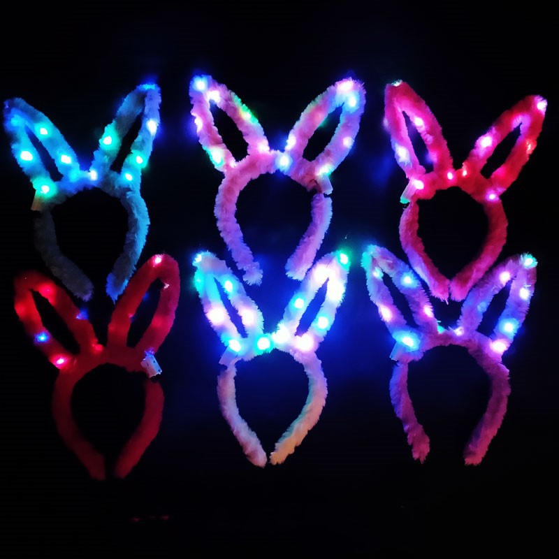 Jual [TOKO BEST SHOP]Bando lampu LED Bunny telinga kelinci party natal ...