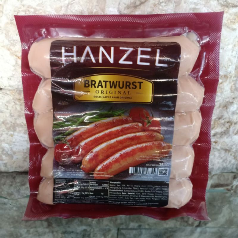 Jual Hanzel Sosis Bratwurst Original 5 pc 360 gram | Shopee Indonesia