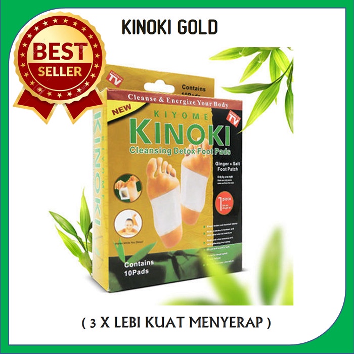 Jual Kinoki Gold Koyo Kaki Detox Original Isi 10 Pad Dalam 1 Box ...