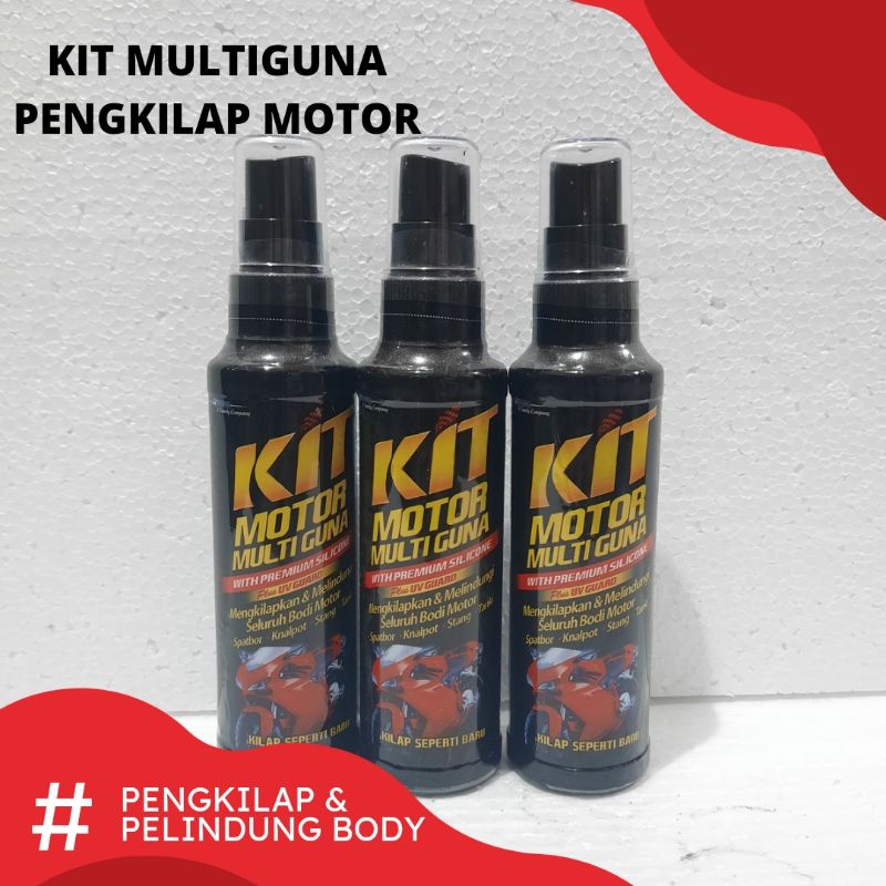 Jual KIT MULTIGUNA SPRAY PENGKILAP MOTOR MOBIL 100ML PUMP | Shopee ...