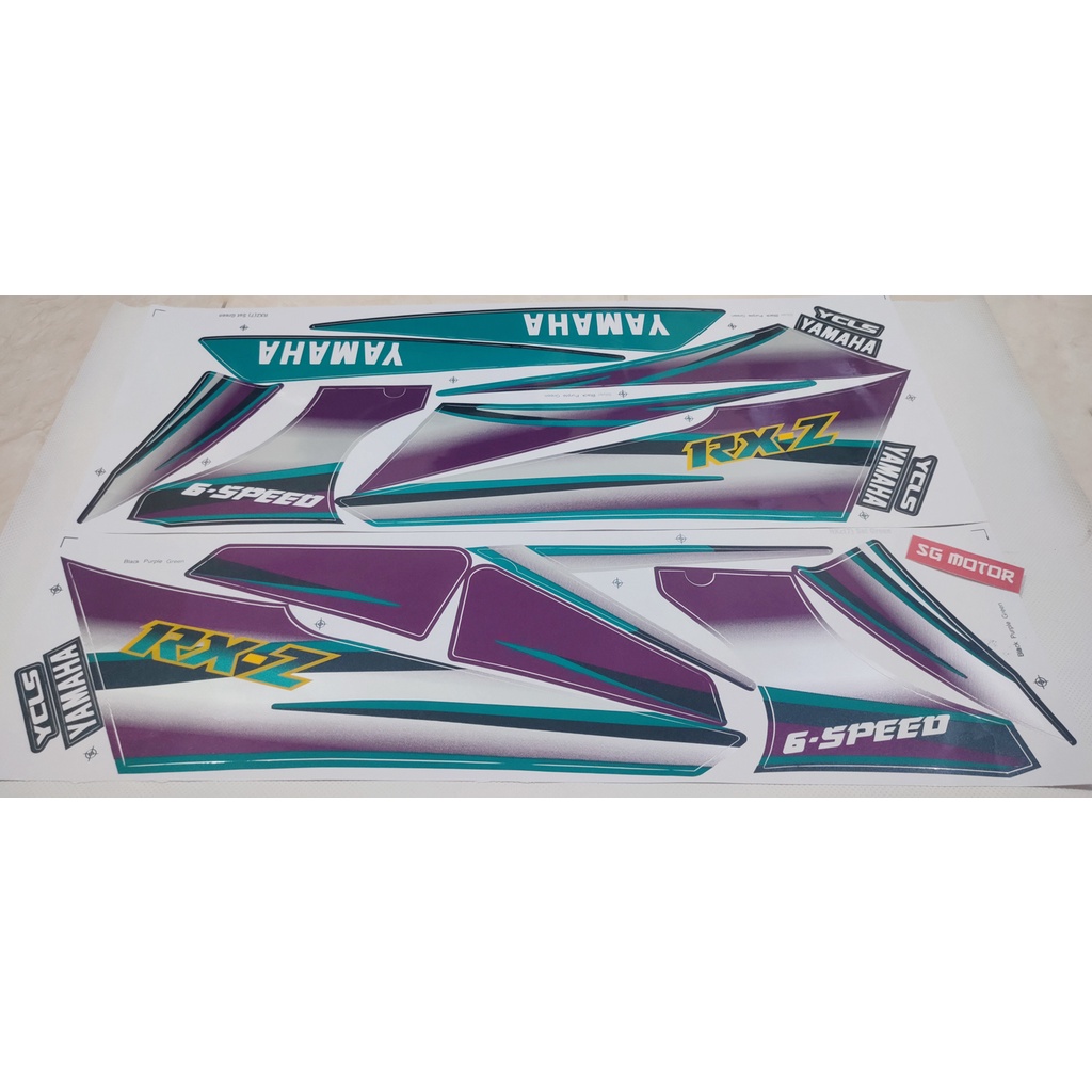 Jual STIKER BODI RXZ LAMA. STRIPING BODY YAMAHA RXZ MILE WARNA HIJAU ...