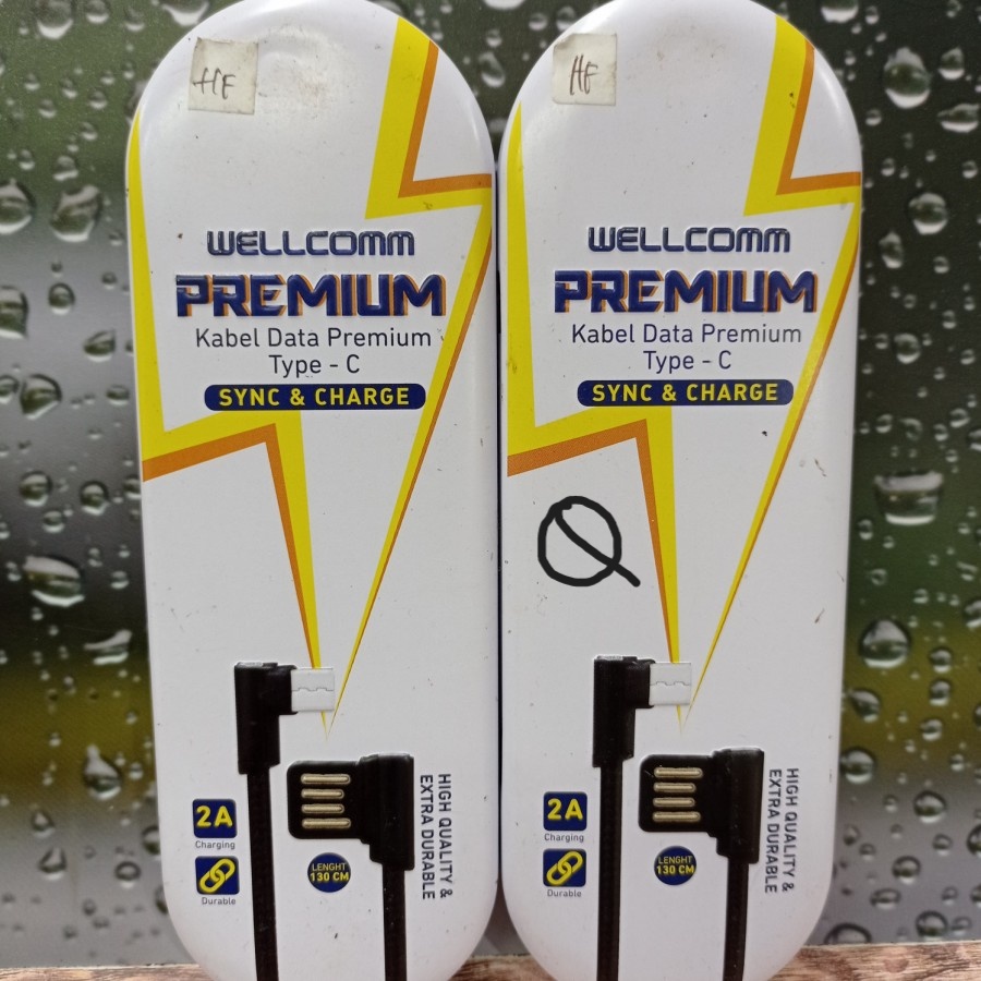 Jual Kabel Data Wellcomm Premium Type C 2A 130 cm | Shopee Indonesia