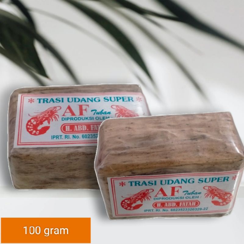 Jual Terasi Udang Super AF Produk H. Abd. Fatah Tuban 100 gram | Shopee Indonesia