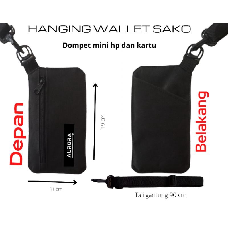 Jual DOMPET KARTU DAN HP gantung aurora | Shopee Indonesia