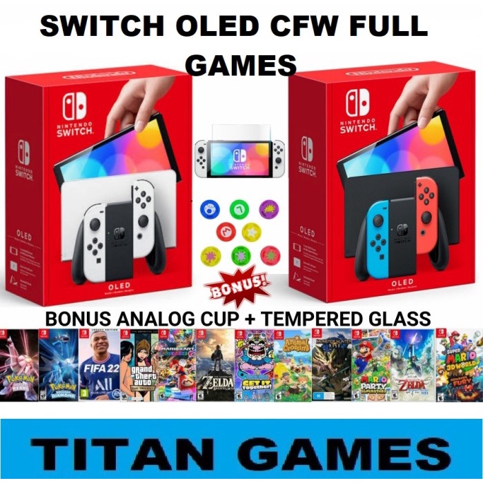 Jual Nintendo Switch Oled Cfw 256gb Full Game Oled Console Cfw Shopee
