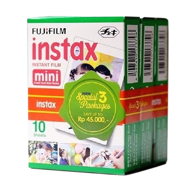 Jual Refill Instax Mini Polaroid Triplepack Original Fujifilm | Shopee ...