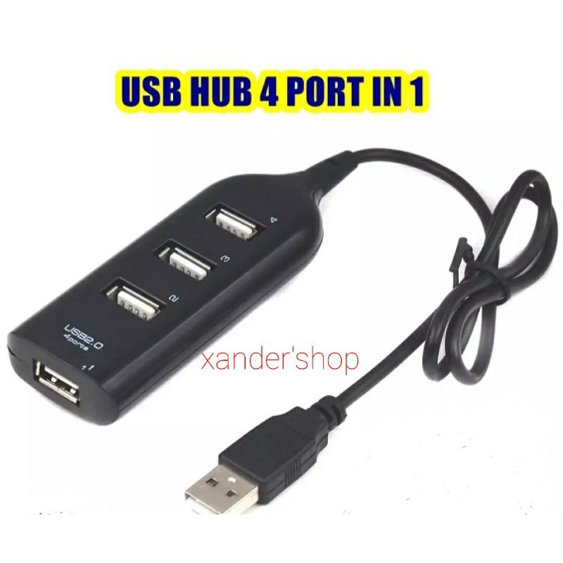 Jual USB HUB 4 PORT COLOKAN BISA DIGUNAKAN SEBAGAI CHARGER/COLOKAN ...