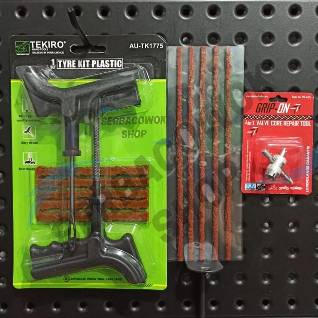 Jual Tekiro Paket Tambal Ban Gg Plastik - Alat Pentil 4 in 1 Valve Core ...