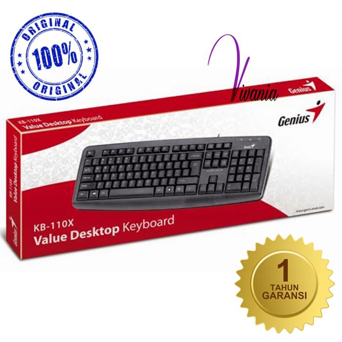 Jual Keyboard Genius KB-110X USB Original K233 | Shopee Indonesia