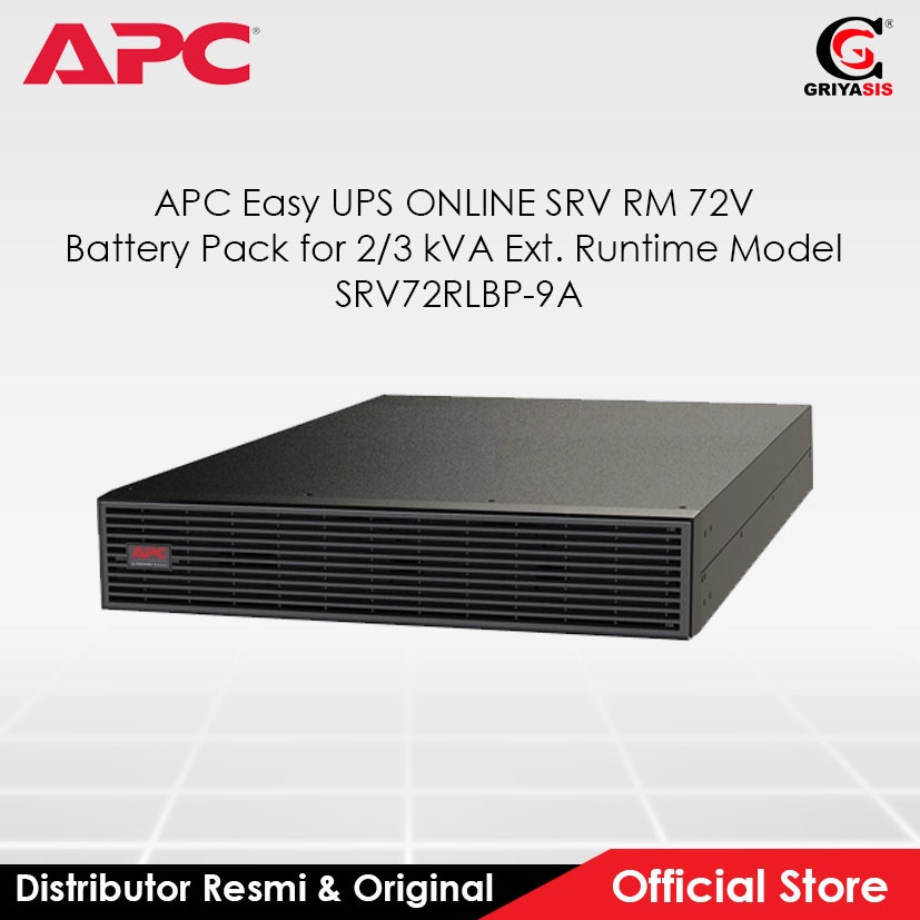 Jual APC Easy UPS ONLINE SRV RM 72V Battery Pack for 2/3 kVA SRV72RLBP ...
