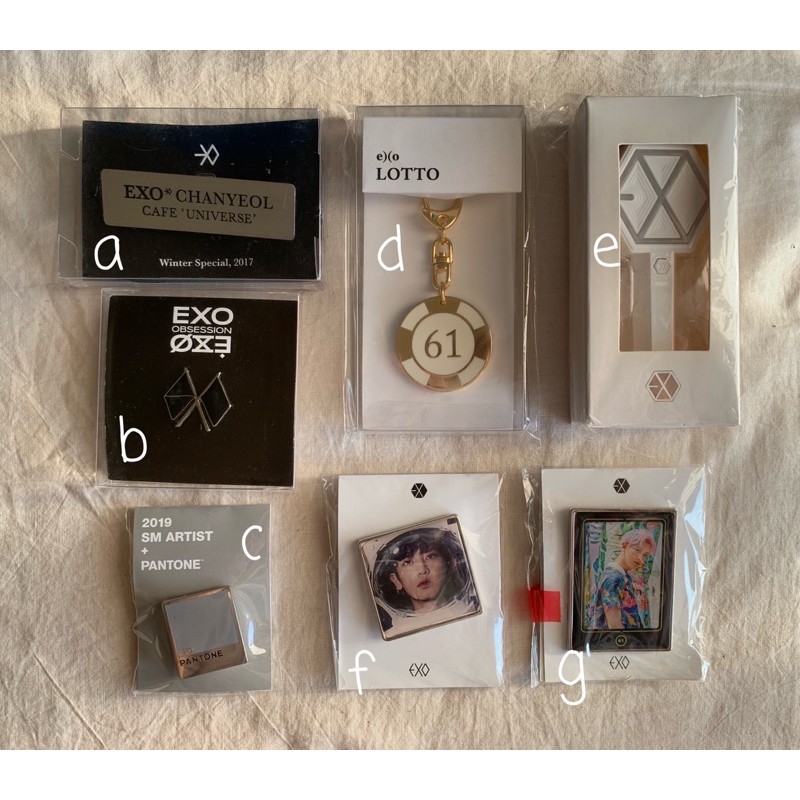 Jual exo chanyeol official keyring badge; sing for you sfy obsession ...