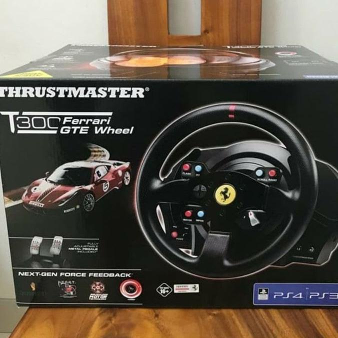 Jual Thrustmaster T300 Ferrari GTE Racing Whell for Stir Ps4 + Pc ...