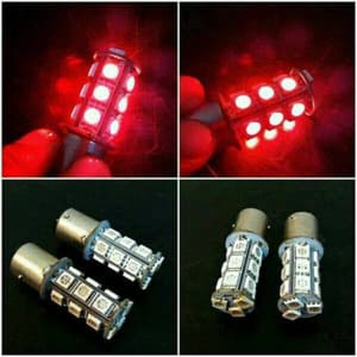 Jual Lampu Rem Led / Stop Lamp Strobo Flash Kedip 18 SMD Motor Mobil ...
