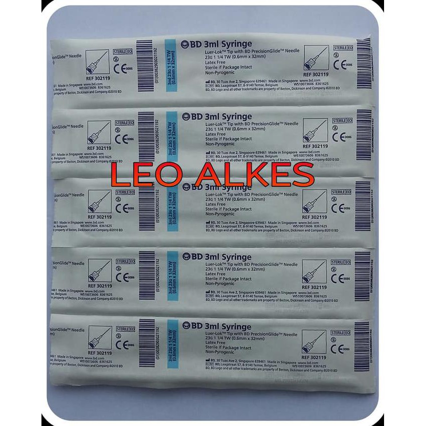 Jual Disposable syringe 3 cc bd / Syringe 3 ml bd / Syringe | Shopee ...