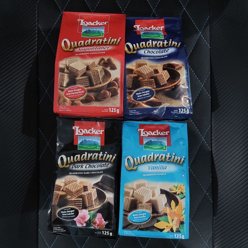 Jual LOACKER QUADRATINI 125 GR (NAPOLITANER / CHOCOLATE / VANILLA ...