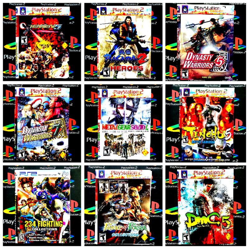 Jual KOLEKSI KASET VIDEO GAME PS2 DYNASTY WARRIORS - TENCHU - METAL ...