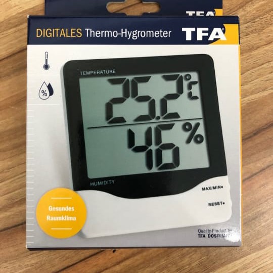 Jual Thermohygrometer TFA Digital AZ-HT-02 Brand TFA-Germany ORIGINAL ...