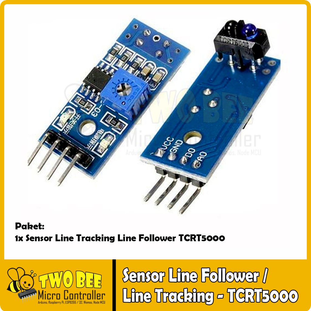 Jual Sensor Garis TCRT5000 (Line Follower / Line Tracking) With Modul ...