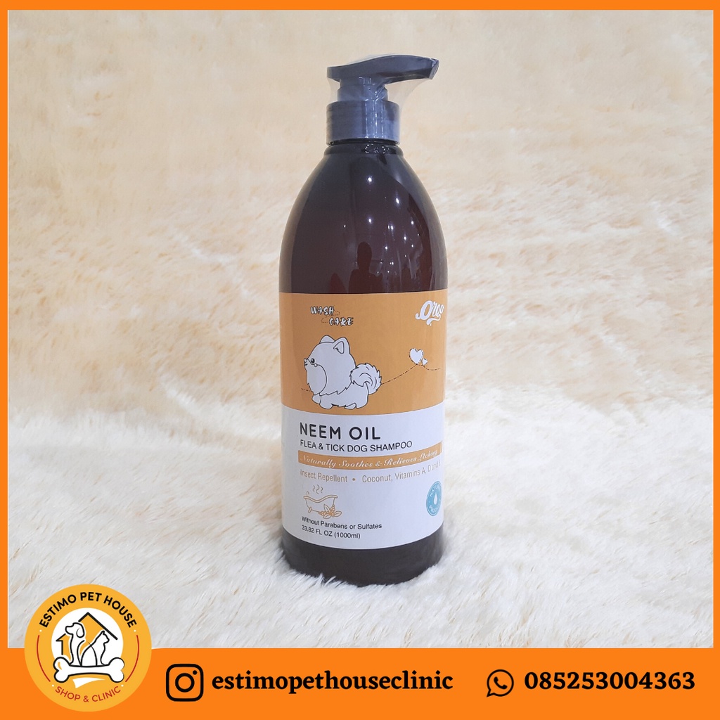 Jual ORGO NEEM OIL FLEA & TICK DOG 1000ml Shampoo Kutu Anjing | Shopee ...