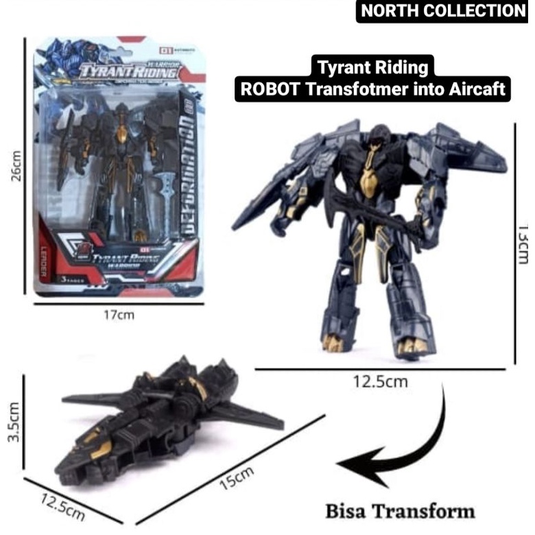 Jual Tyrant Riding Robot Transformer Into Aircraft | Shopee Indonesia