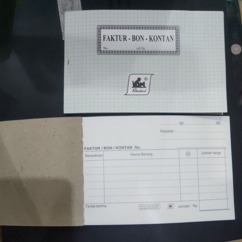 Jual Bon Nota Faktur NCR Rangkap 2 Merek StandardBon Faktur Rangkap 2 ...