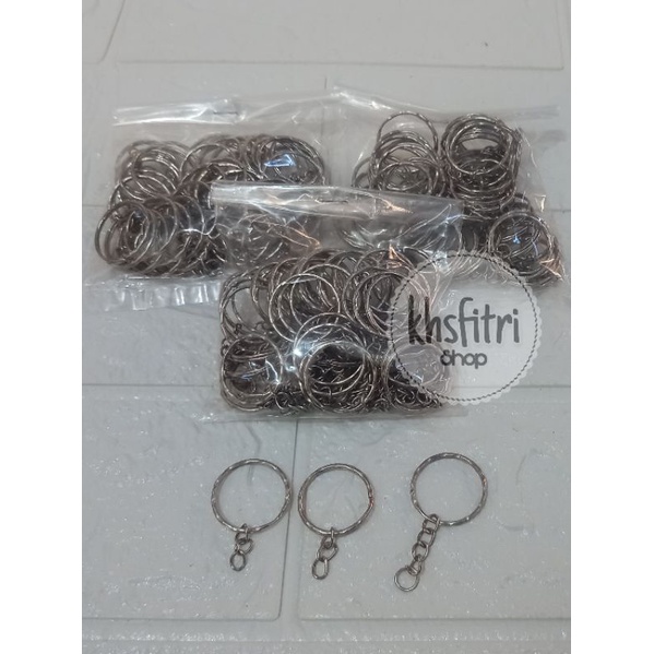 Jual Ring gantungan kunci/ Besi gantungan kunci murah isi 100pcs | Shopee Indonesia