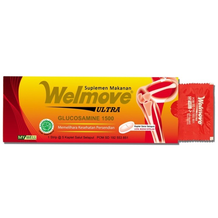 Jual WELMOVE ULTRA 5 KAPLET/STRIP SUPLEMEN KESEHATAN SENDI KAKU & NGILU ...