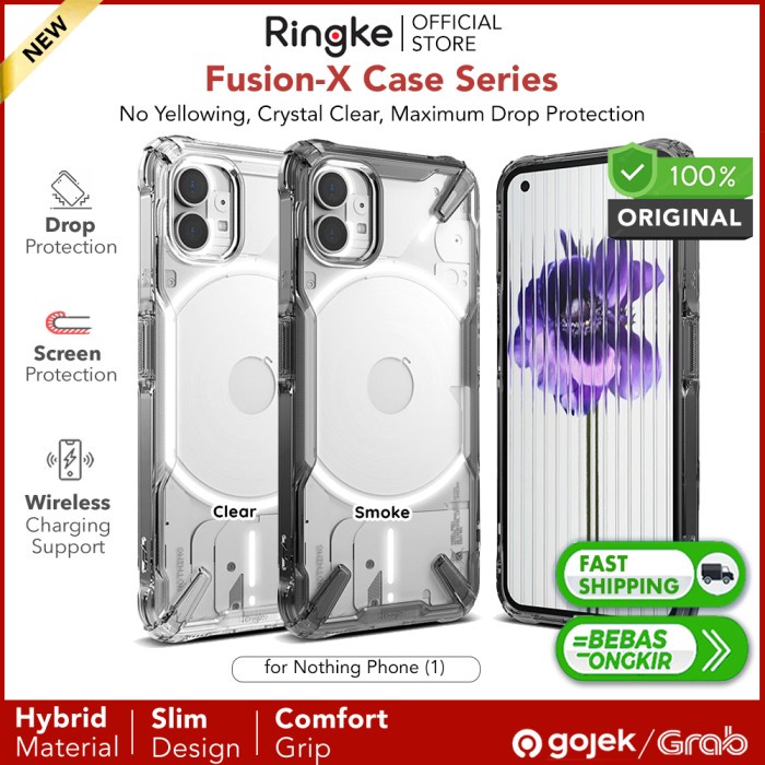 Jual ORIGINAL Ringke Fusion-X Case Nothing Phone (1) - Clear Soft ...