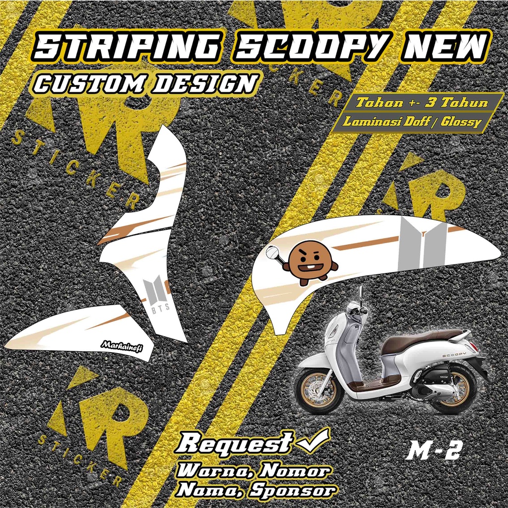 Jual Stiker striping scoopy New | Custom Desain | sticker sccopy ...