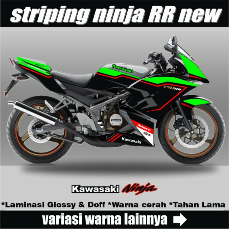 Jual STIKER STRIPING NINJA RR NEW / DECAL STICKER SEMI FULL BODY NINJA ...