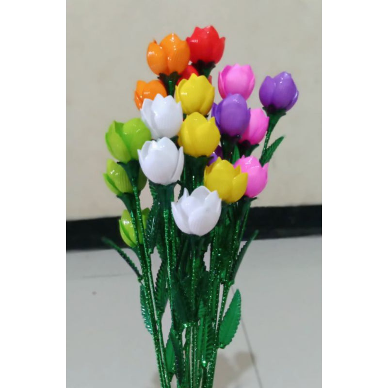 Jual Pertangkai bunga tulip/ Bunga akrilik / Bunga artificial ...