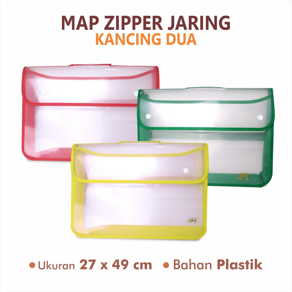 Jual Map Plastik / Map File / Map Zipper Jaring Resleting Kancing Dua ... Jual Map Plastik / Map File / Map Zipper Jaring Resleting Kancing Dua ...