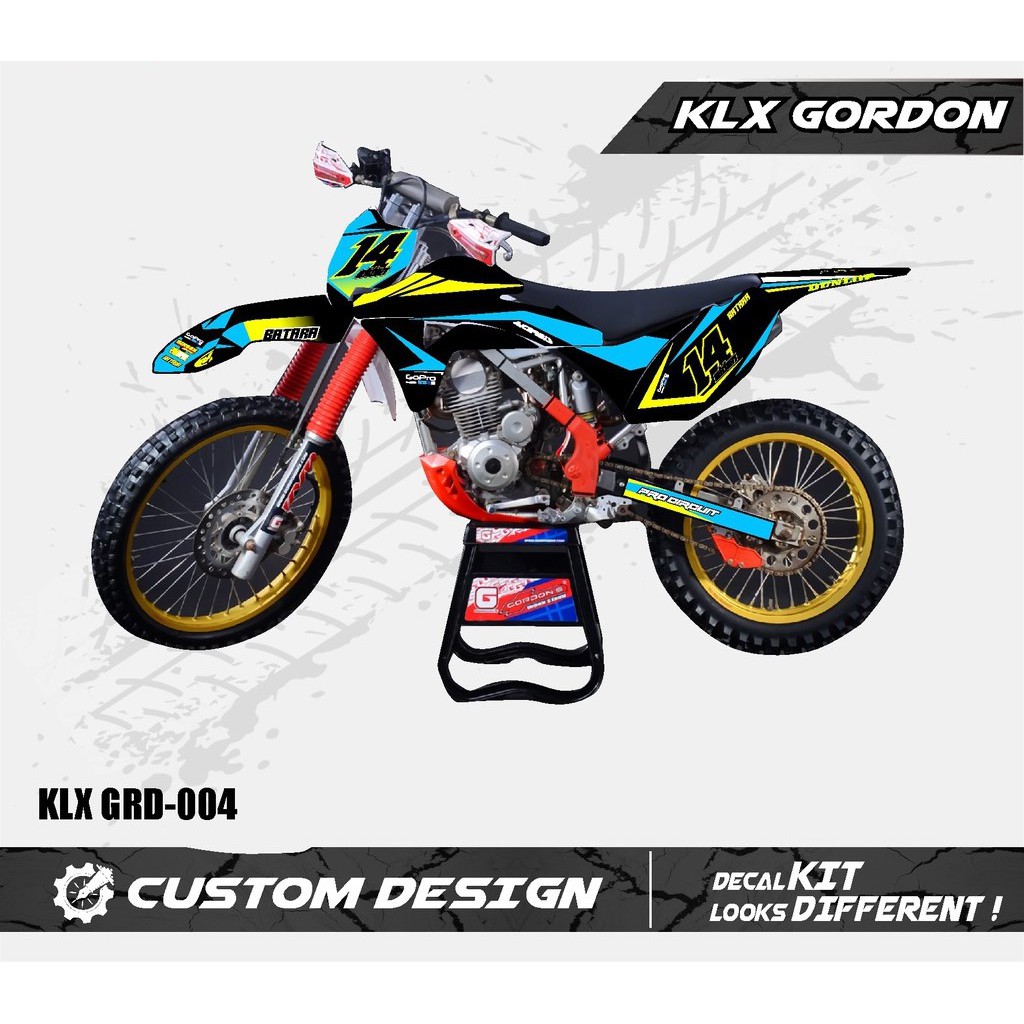 Jual STICKER DECAL MOTOR KLX GRD GORDON FULL BODY PREMIUM QUALITY ...