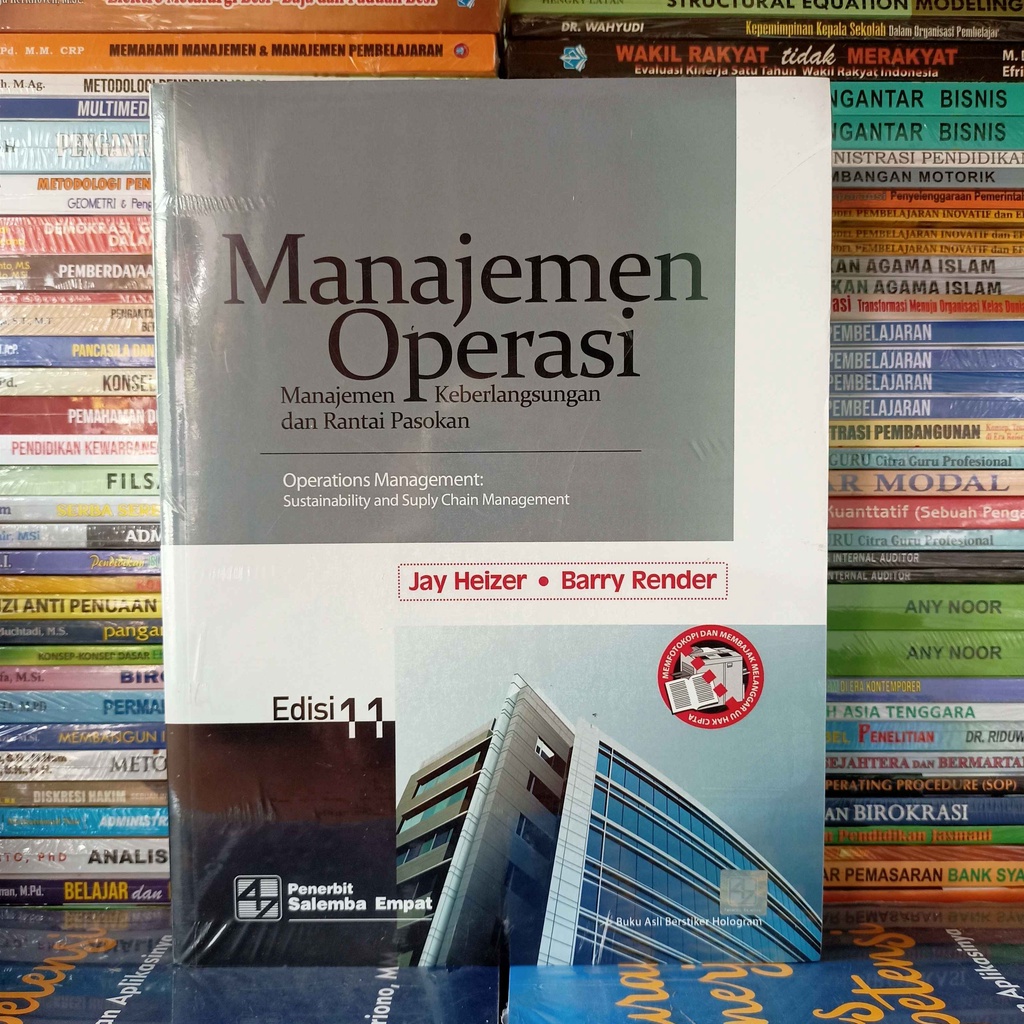 Jual Buku Manajemen Operasi: Manajemen Keberlangsungan dan Rantai ...