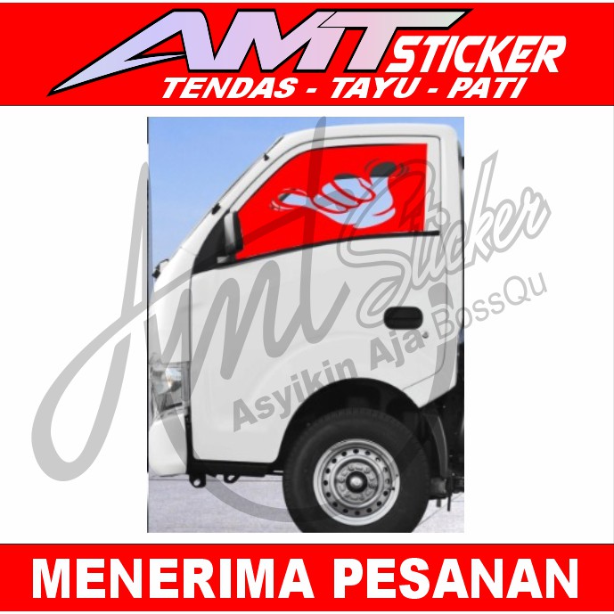 Jual [Terlaris] Stiker Blok Kaca Samping Tangan Oleng Mobil Traga Pick ...