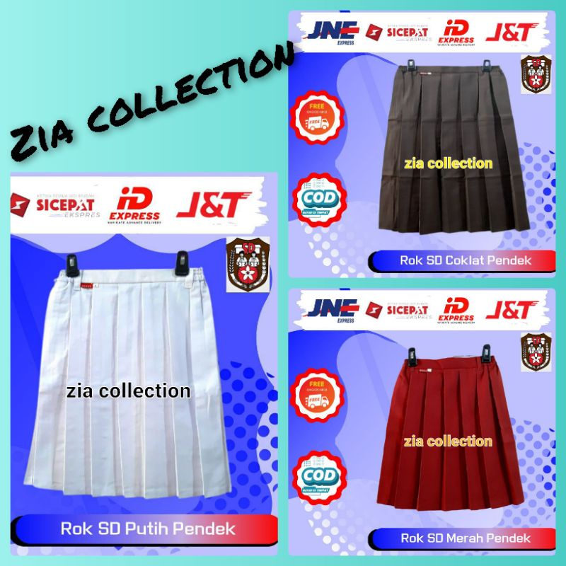 Jual Seragam Sekolah - Rok Pendek Full Rempel/Plisket SD | Shopee Indonesia