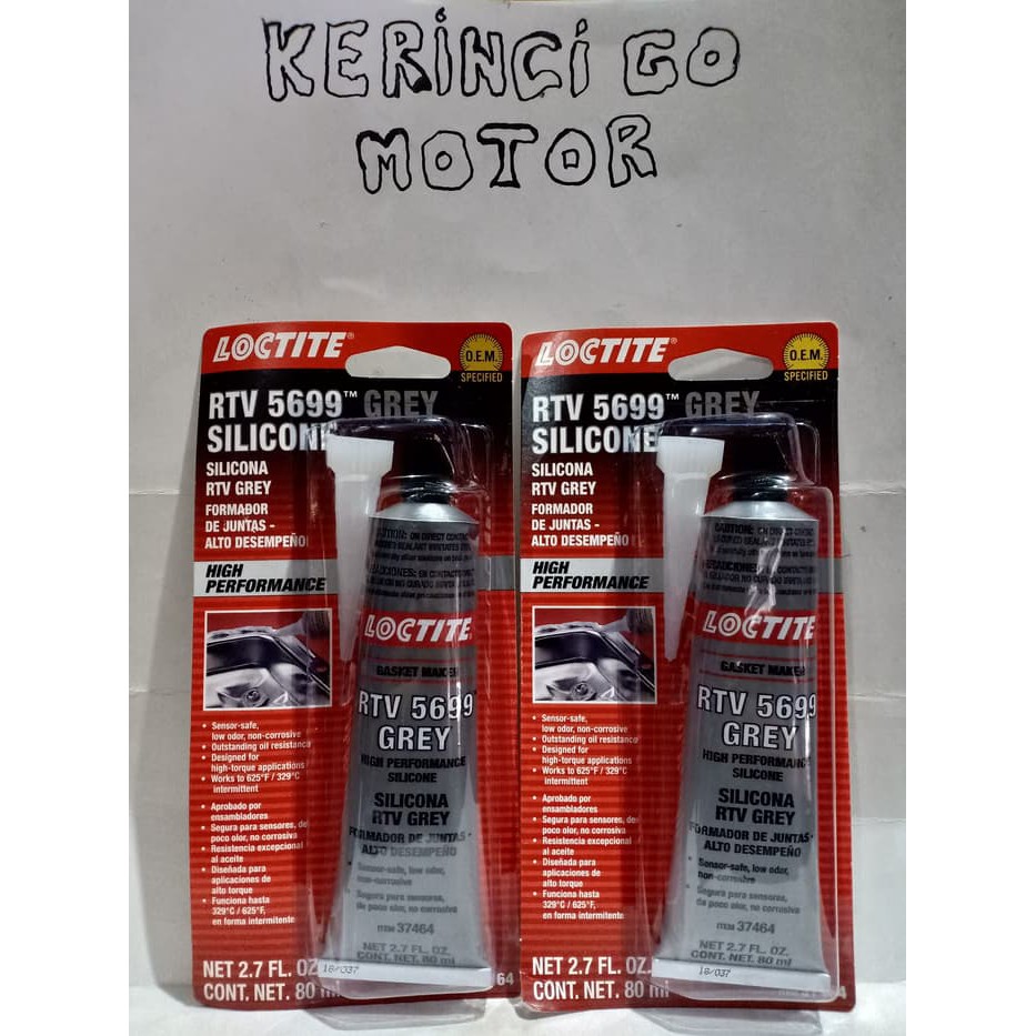 Jual LOCTITE RTV 5699 GREY SILICONE - SEALER LOCTITE ABU-ABU - LEM ...