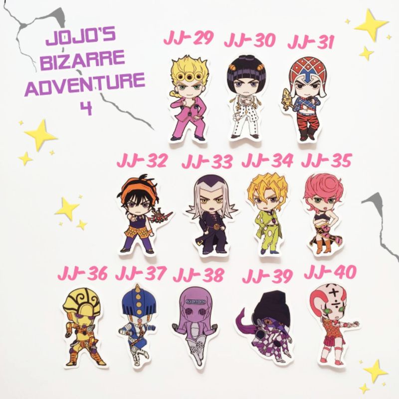 Jual Sticker Anime Jojo no Kimyou na Bouken 4 Jojo's Bizarre Adventure ...